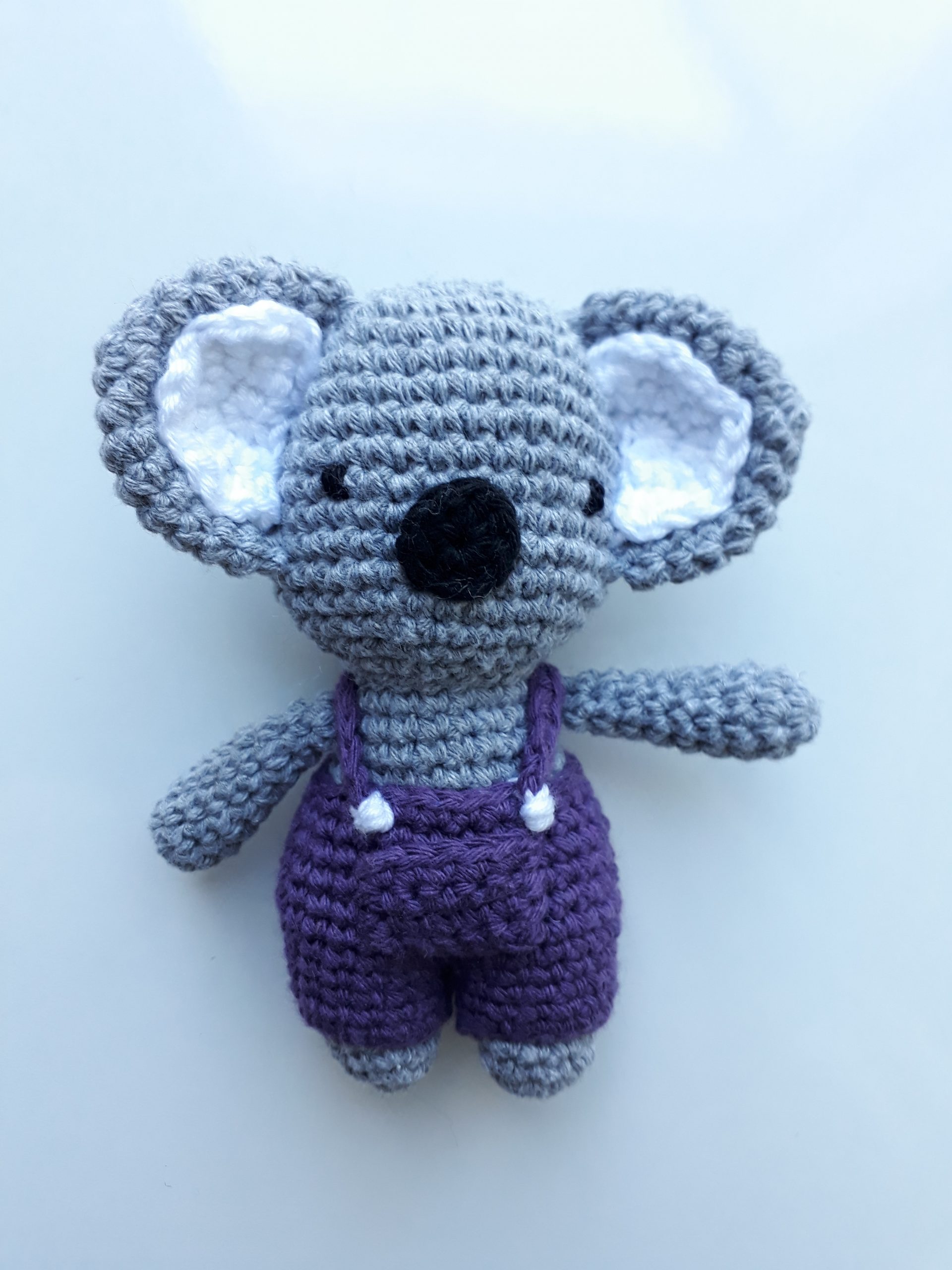 Amigurumi Mor Salopetli Koala Yapımı